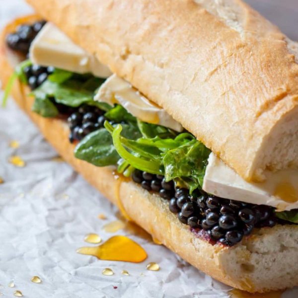 Blackberry Brie Sandwich - Basil And Bubbly